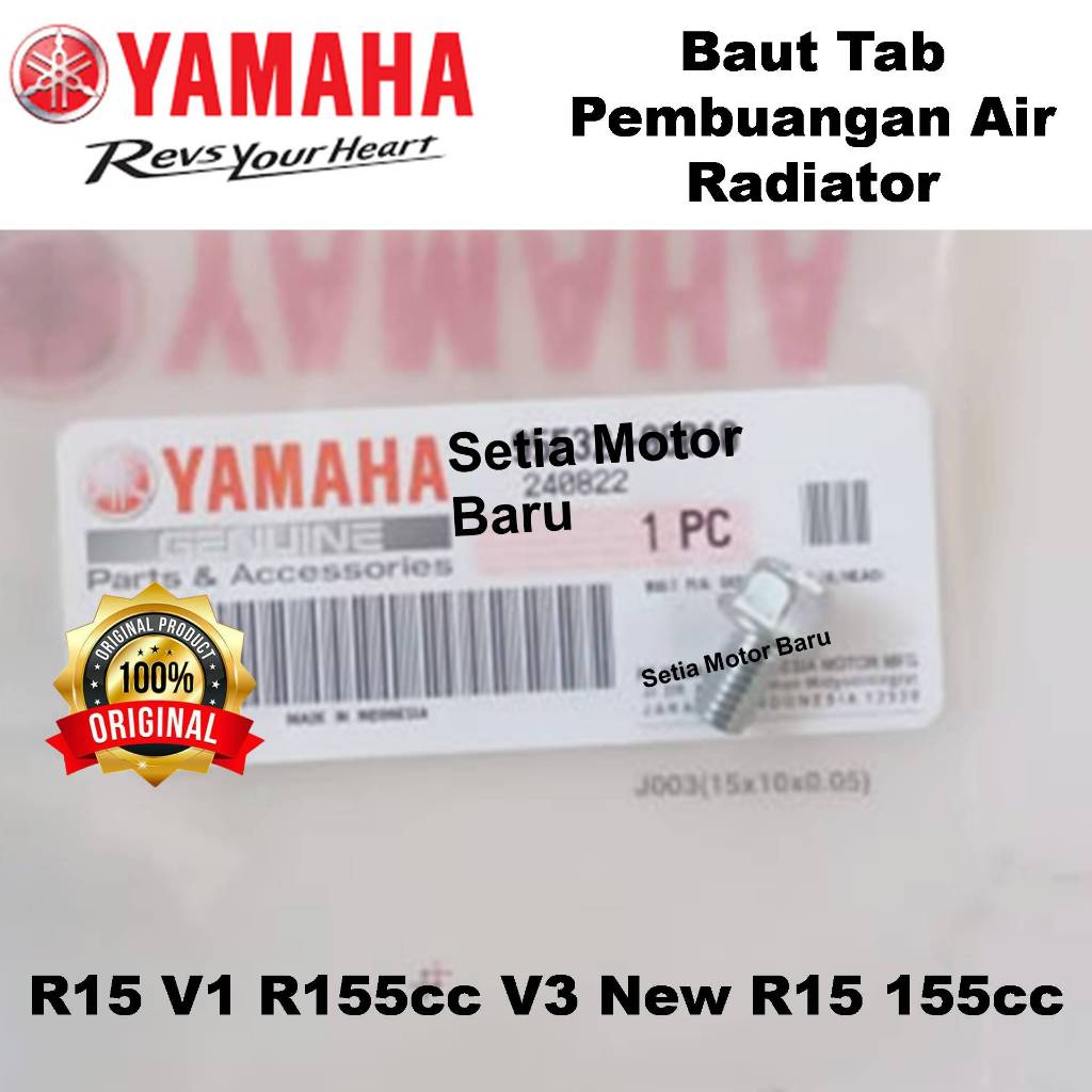 Jual Baut Bolt Tab Pembuangan Air Radiator Motor R15 R155 V1 V3 New ...