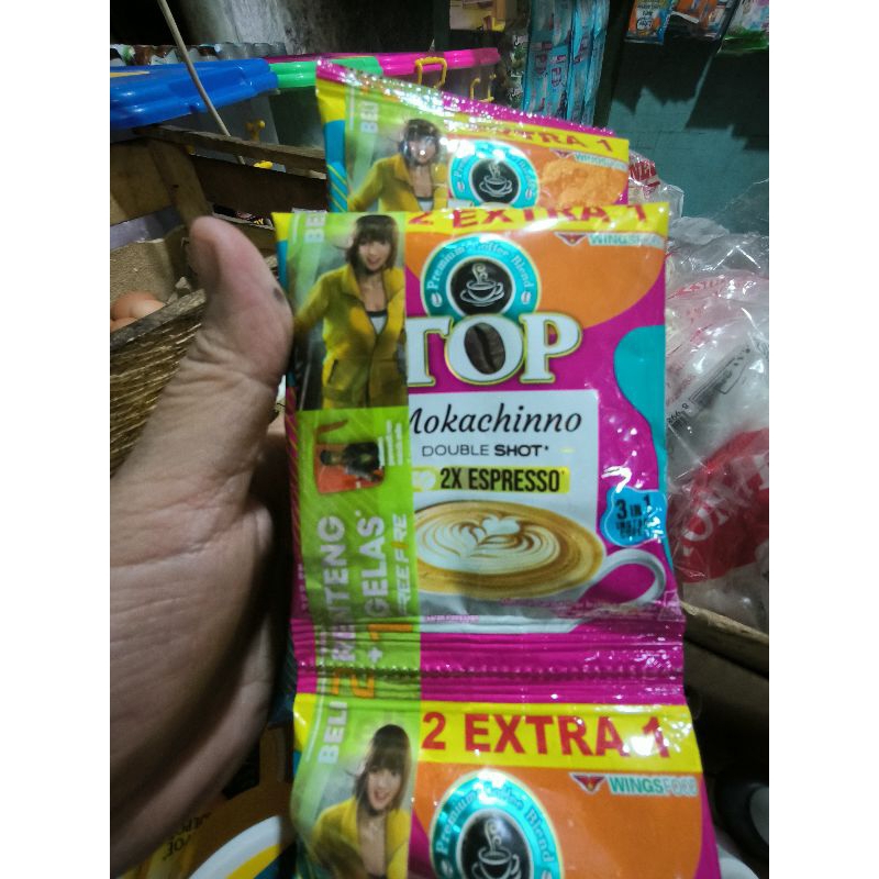 Jual 1 Renceng Kopi Top Mokachinno Isi 15 Sachet x 22 Gr | Shopee Indonesia