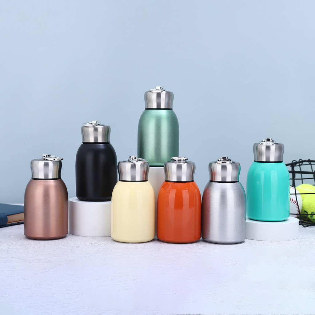 Jual Botol Minum Portabel Thermos 300ml Mini Tahan Panas dan Dingin Mug Stsinless Stell | Shopee ...