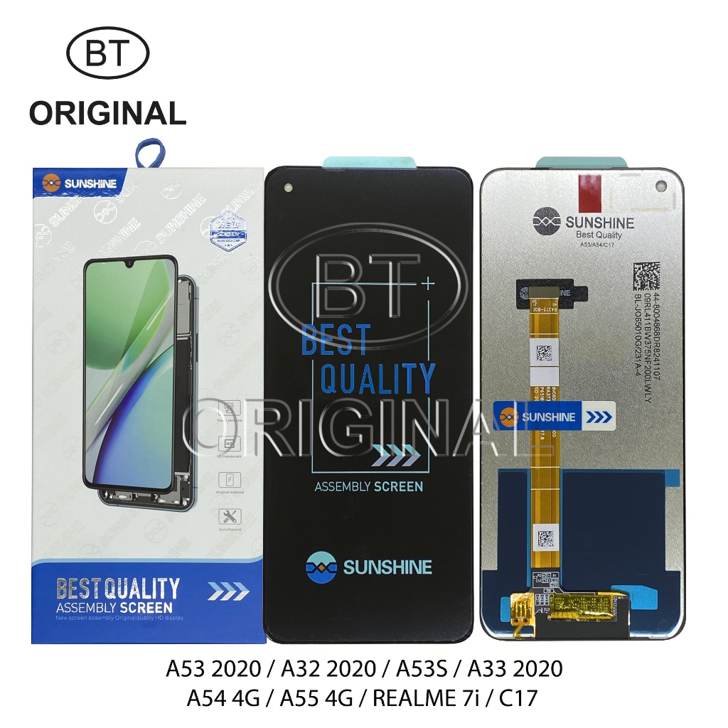 Jual LCD OPPO A53 2020 - A32 2020 - A33 2020 - A53S - A54 4G - A55 4G - REALME C17 - 7i ...