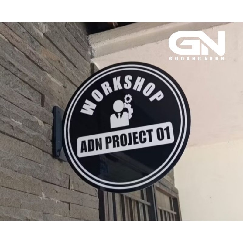 Jual Papan Nama Toko Akrilik 2 sisi | Usaha Sign Board Akrilik | Shopee ...