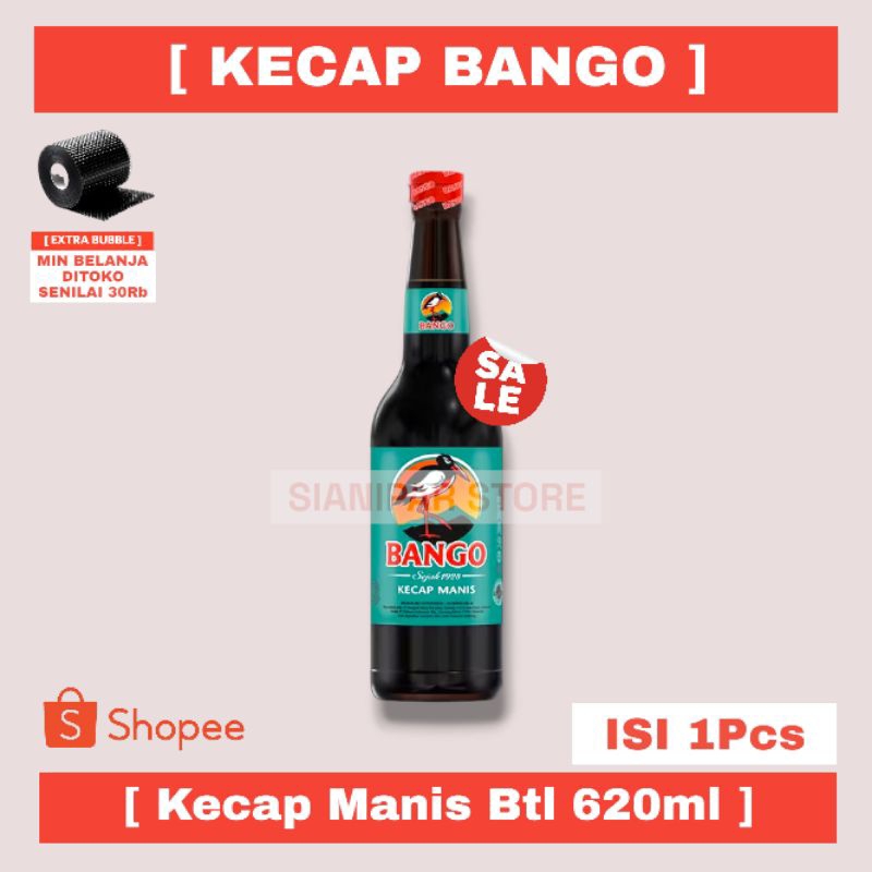 Jual BANGO Kecap Manis Btl 620ml | Shopee Indonesia