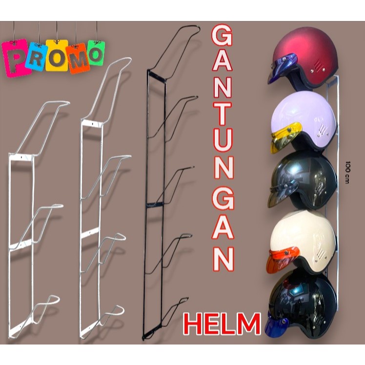 Jual RAK HELM/GANTUNGAN HELM MODEL TERBARU/RAK HELM SUSUN | Shopee Indonesia