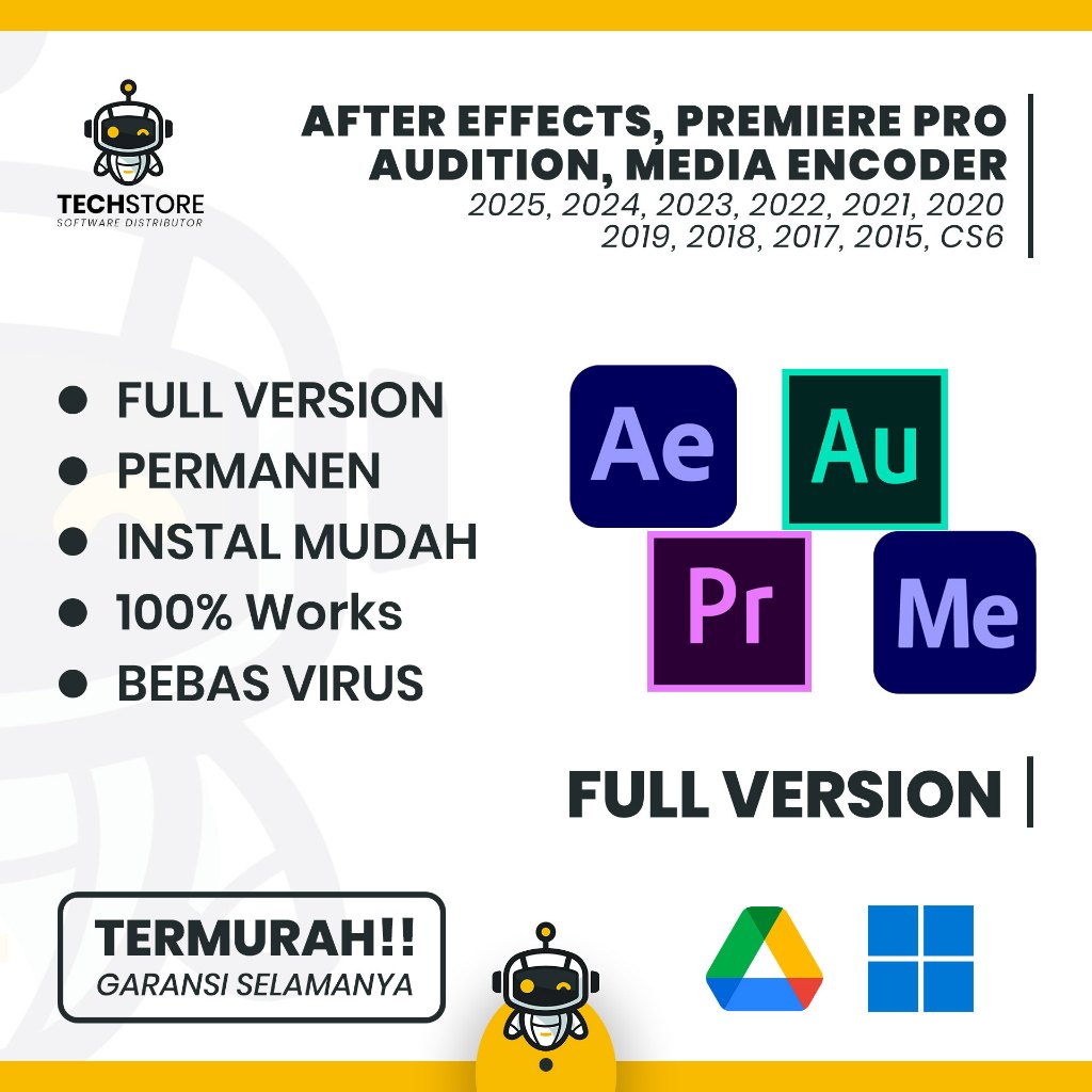 Jual TECHSTORE I Audition/Premiere Pro/After Effects/Media Encoder Anti- Disable Full Version ...
