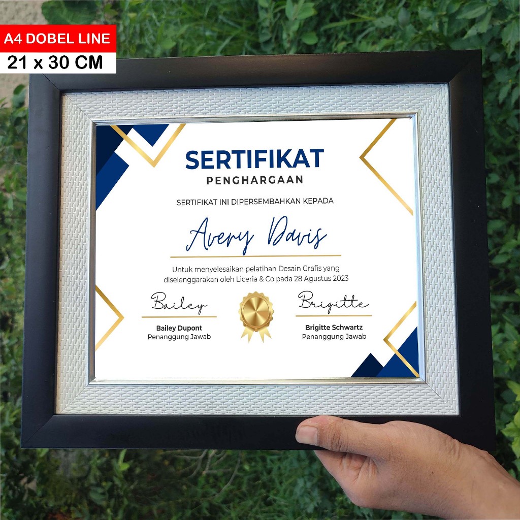 Jual PROMO BINGKAI A4 / BINGKAI 11R MINIMALIS FRAME HITAM / BINGKAI ...