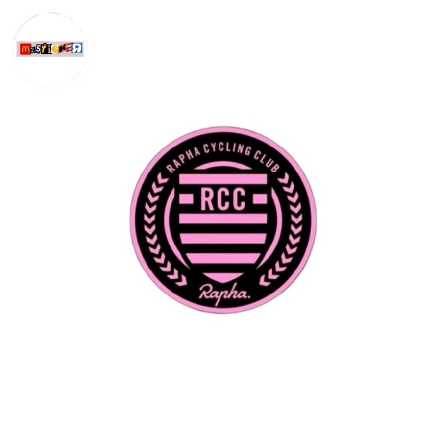 Jual sticker RCC Rapha Cycling Club logo rounded stiker cyclist ...