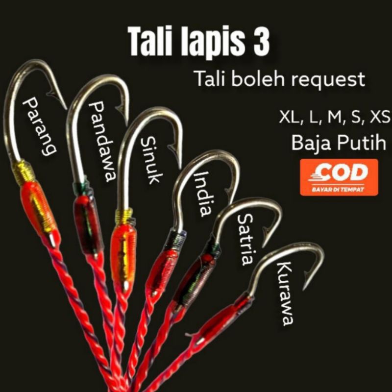 Jual urek Belut kail baja hitam siap pakai 2 lilit 3 request kuat dan tajam | Shopee Indonesia