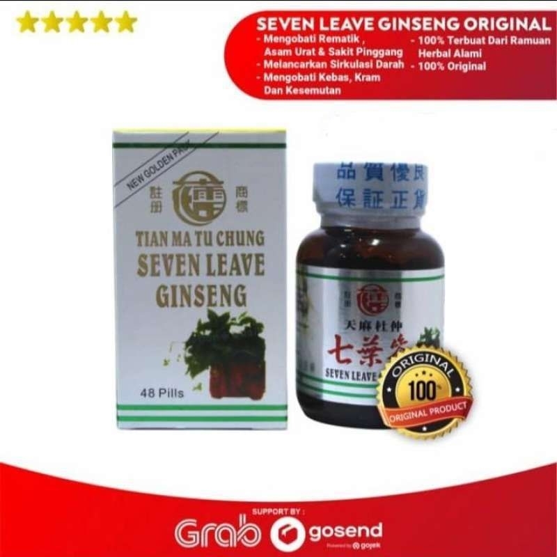 Jual Box Kuning | Seven Leave Ginseng Original ( Botol Kaca Embos ...