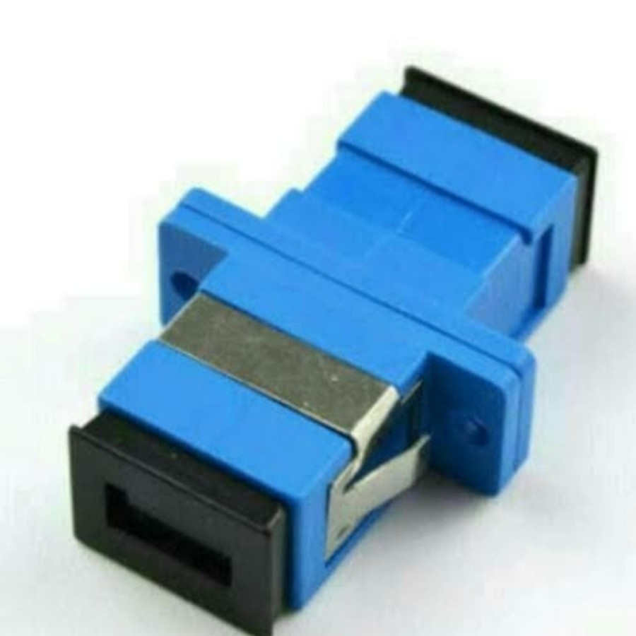 Jual Adapter Connector Fiber Optic SC UPC Sambungan Fiber Optik Biru ...