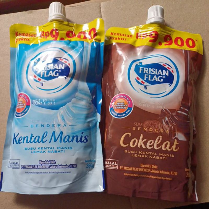 Jual [POUCH] BENDERA Susu Kental Manis Frisian Flag 260 Gr 9900 ...