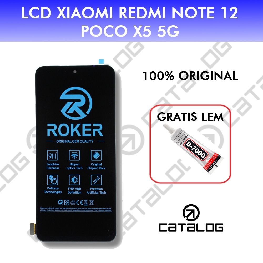 Jual ORIGINAL ROKER LCD XIAOMI REDMI NOTE 12 / POCO X5 5G FULLSET | Shopee Indonesia