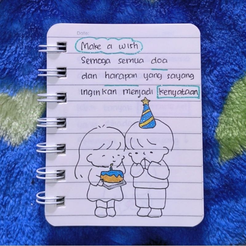 Jual JASA TULIS SCRAPBOOK | SATU HARI JADI | Bebas Request Kata Kata ...