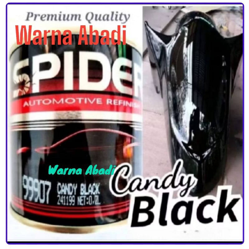 Jual Cat Spider Candytone Black 99907 Candy Hitam/Candy Black CAT hitam ...