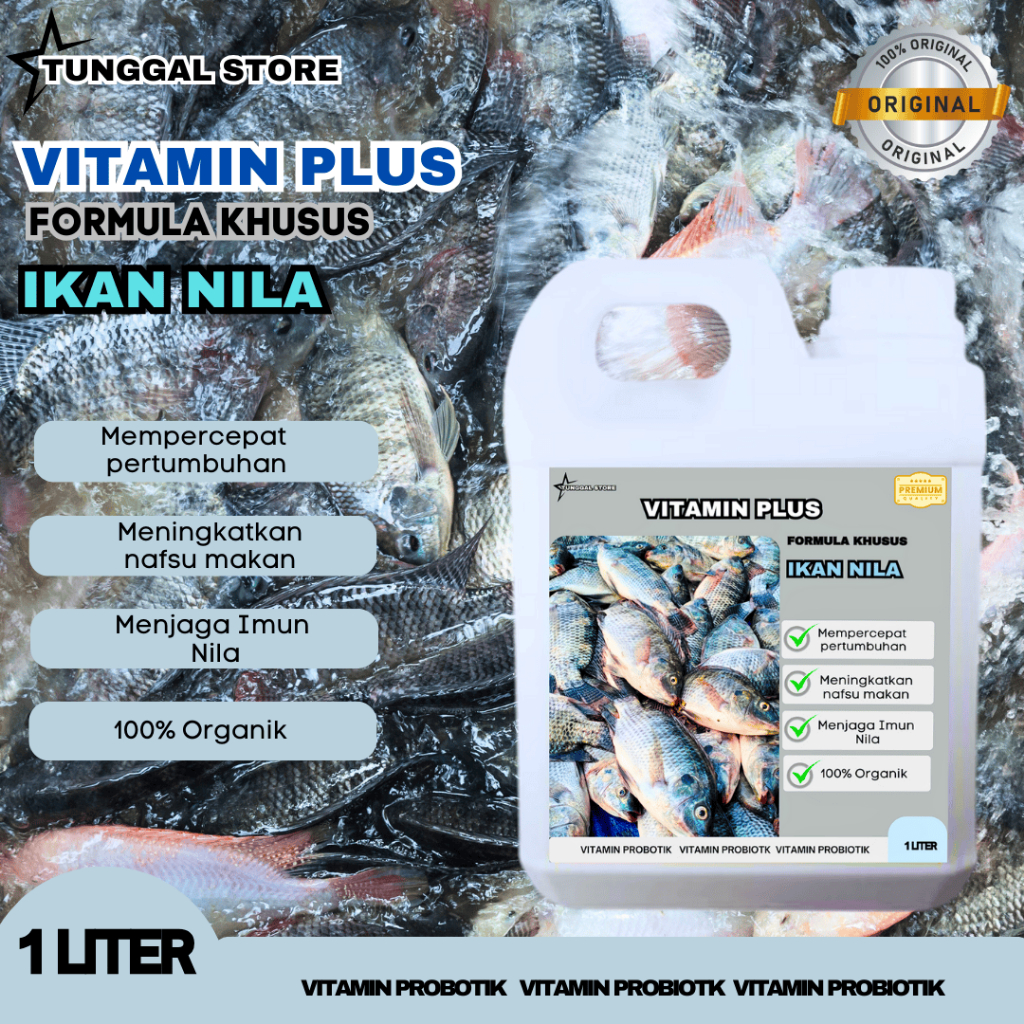 Jual BOOSTER VITAMIN TERNAK IKAN NILA,PERANGSANG MASA PERTUMBUHAN DAN MENINGKATKAN KUALITAS IKAN ...