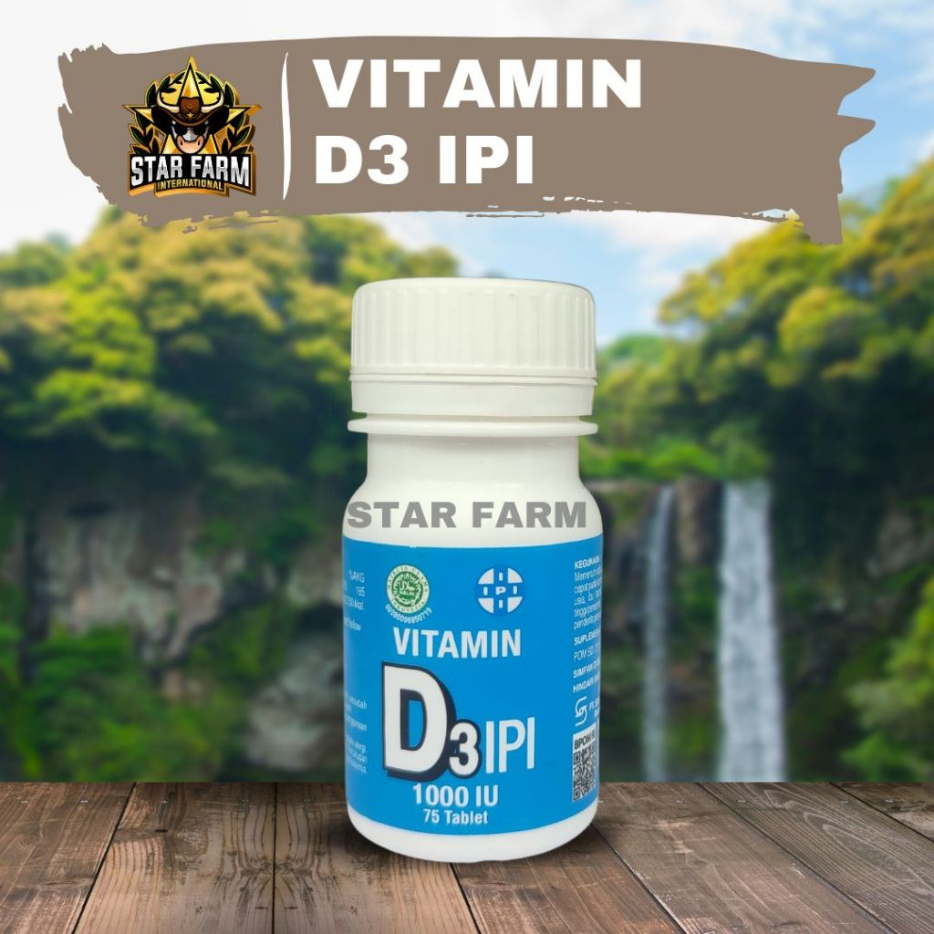Jual Vitamin D3 1000 IU IPI - Tablet dengan kandungan vitamin D untuk ...
