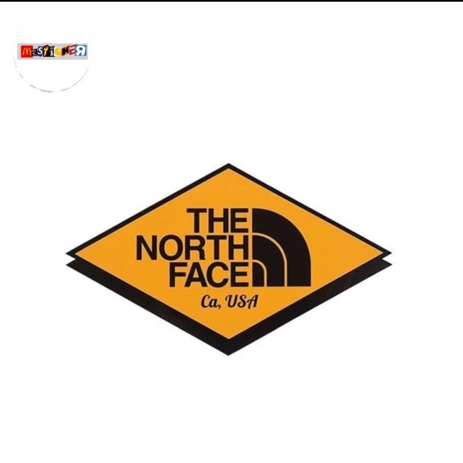 Jual sticker The North Face caution logo stiker outdoor TNF | Shopee ...