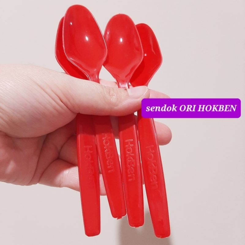Jual sendok makan hokben merchandise hokben sendok plastik hokben ...