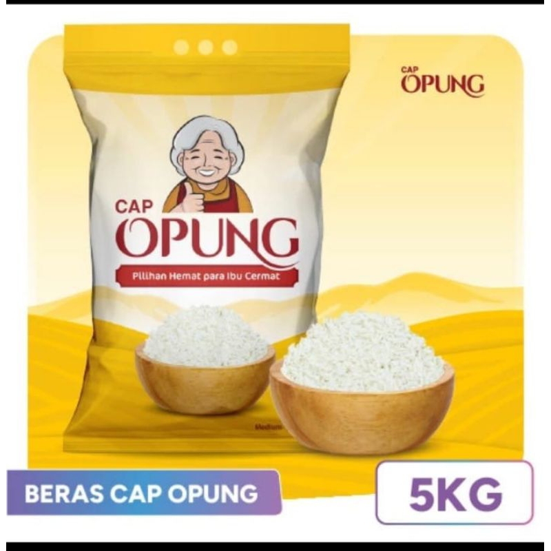 Jual Beras Cap Opung 5 Kg Murah Pulen Ekonomis Bersih Enak Beras ...
