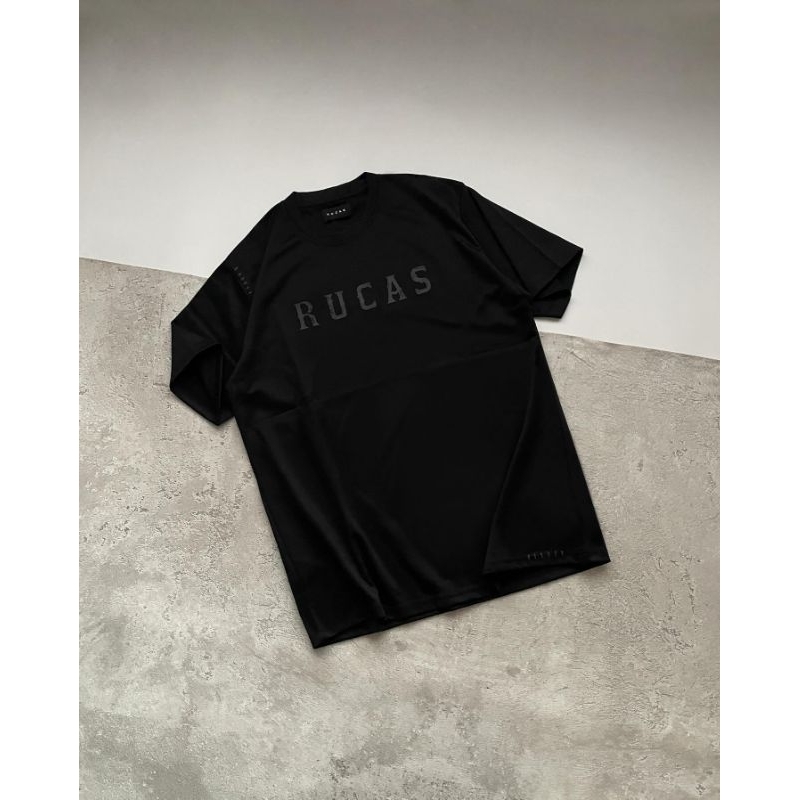 Jual RUCAS The Initial Hand Stitch Black Tee | Shopee Indonesia