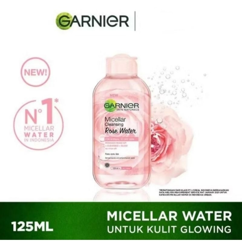 Jual GARNIER MICELLAR WATER ROSE 125ML | Shopee Indonesia