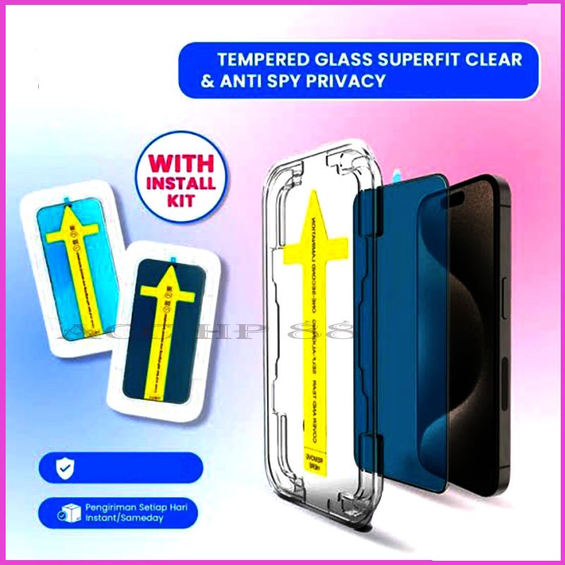 Jual Acchp Tempered Glass Model Superfit Anti Spy Privacy Antikepo ALL Type Samsung A06 A16 ...