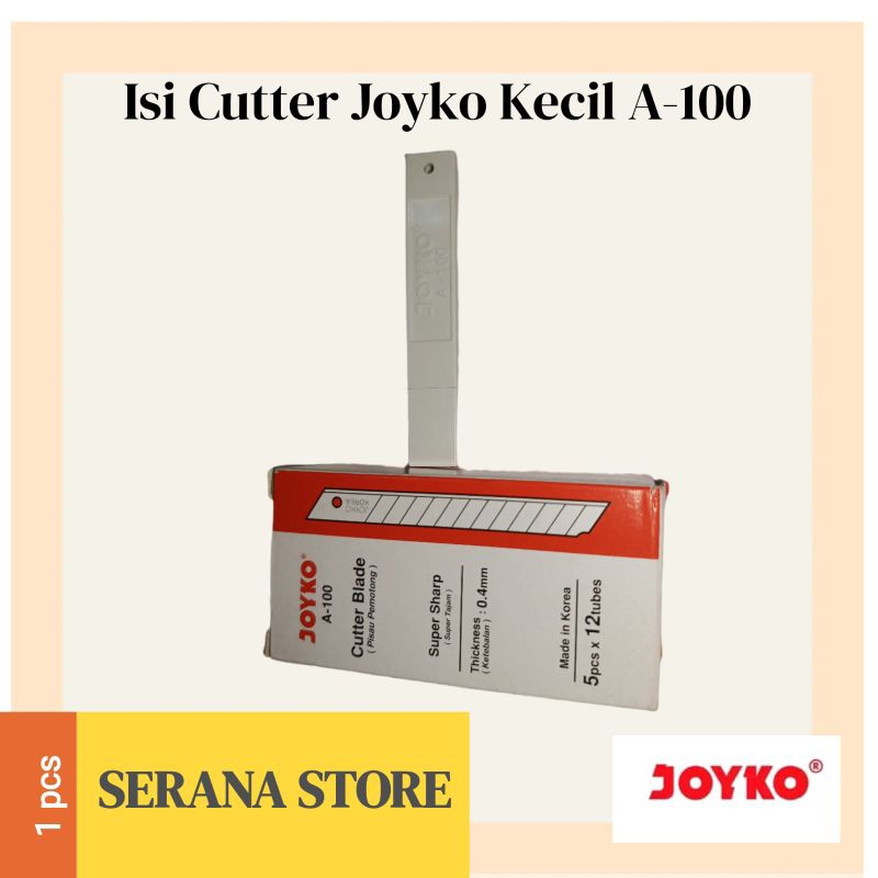 Jual JOYKO REFILL CUTTER BLADE ISI ULANG CUTTER KECIL PISAU A-100 (1PCS ...