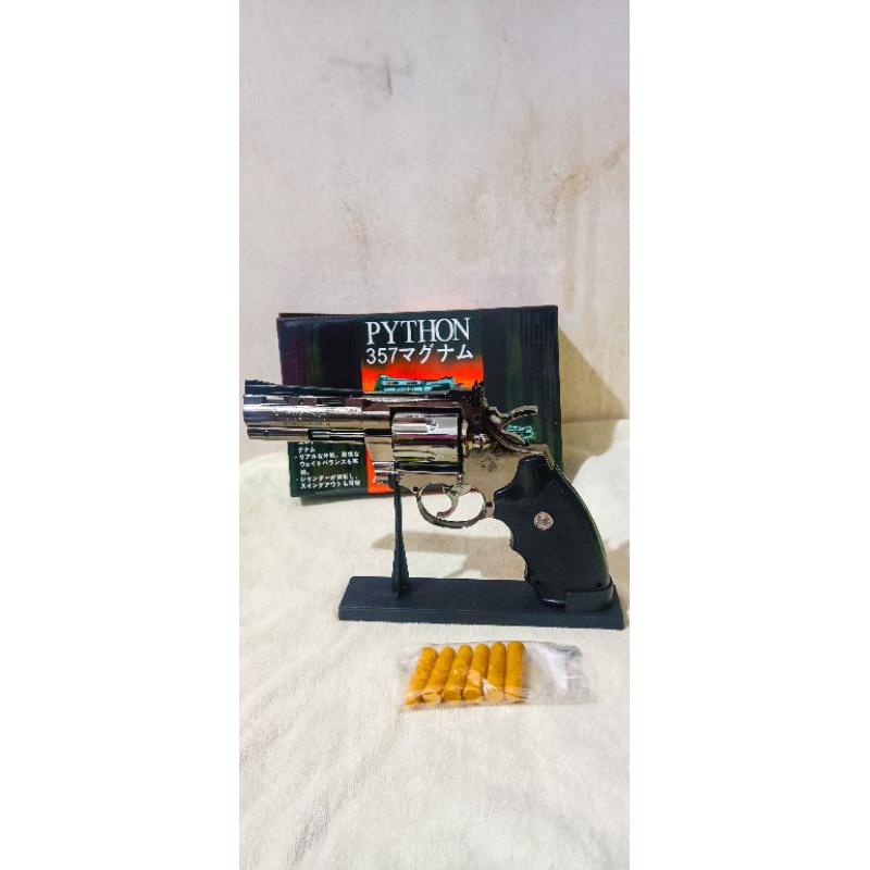 Jual Korek pistol revolver python besar besi | Shopee Indonesia