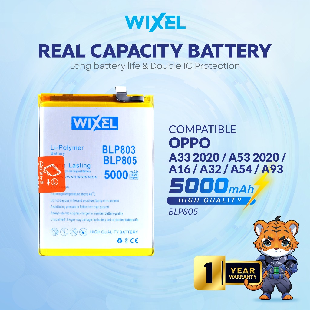 Jual WIXEL Baterai BLP805 Oppo A33 A53 2020 A16 A32 A54 A54S A93 5G ...