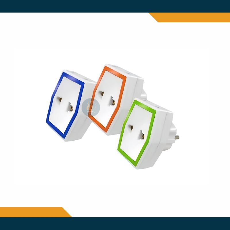 Jual Steker T Stop Kontak Multi 3 Lubang / Colokan Listrik 3 Cabang ...