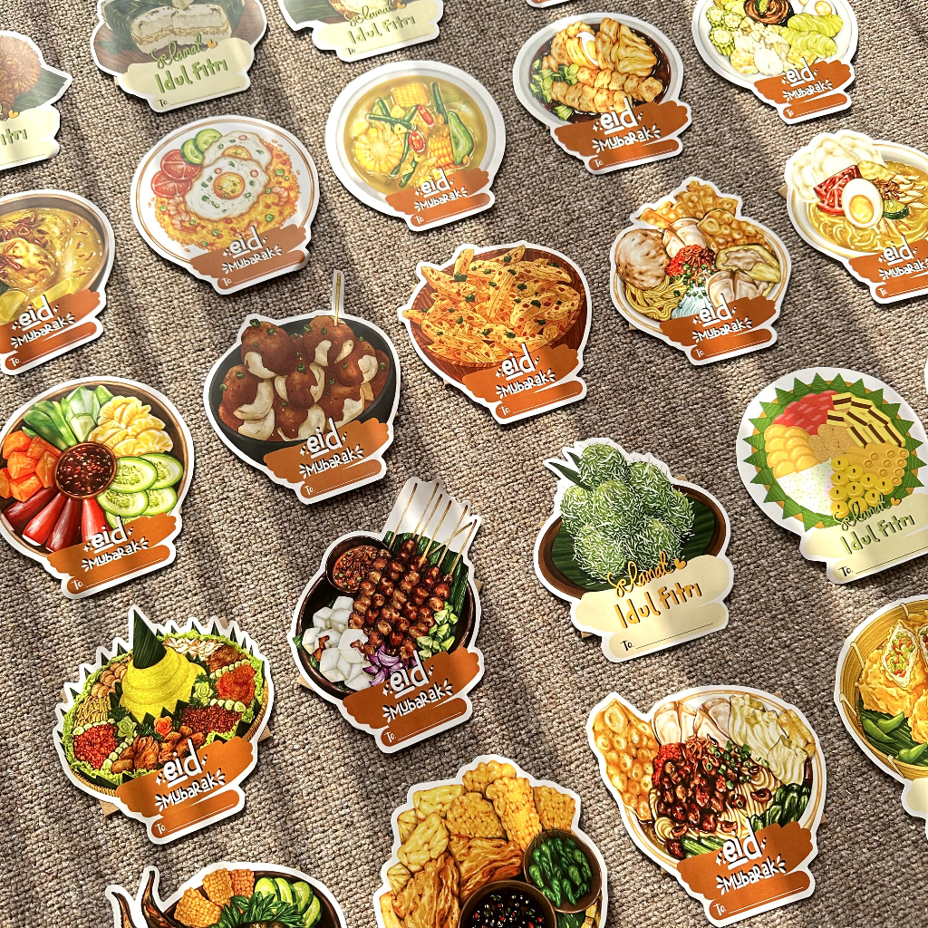 Jual ISI 12PCS Amplop Lebaran MAKANAN INDONESIA 3D viral Series 2025 ...