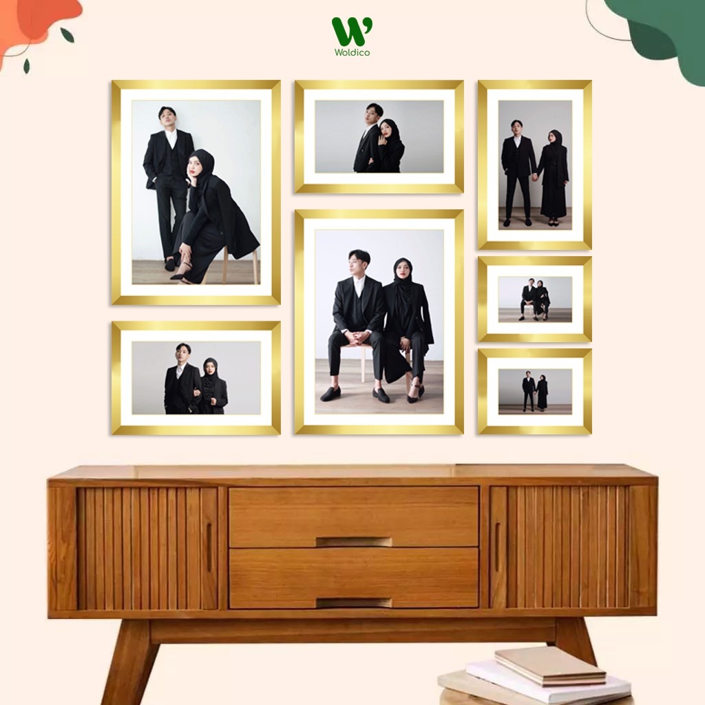 Jual Cetak Foto dan Bingkai List Gold 7 Pcs | Shopee Indonesia