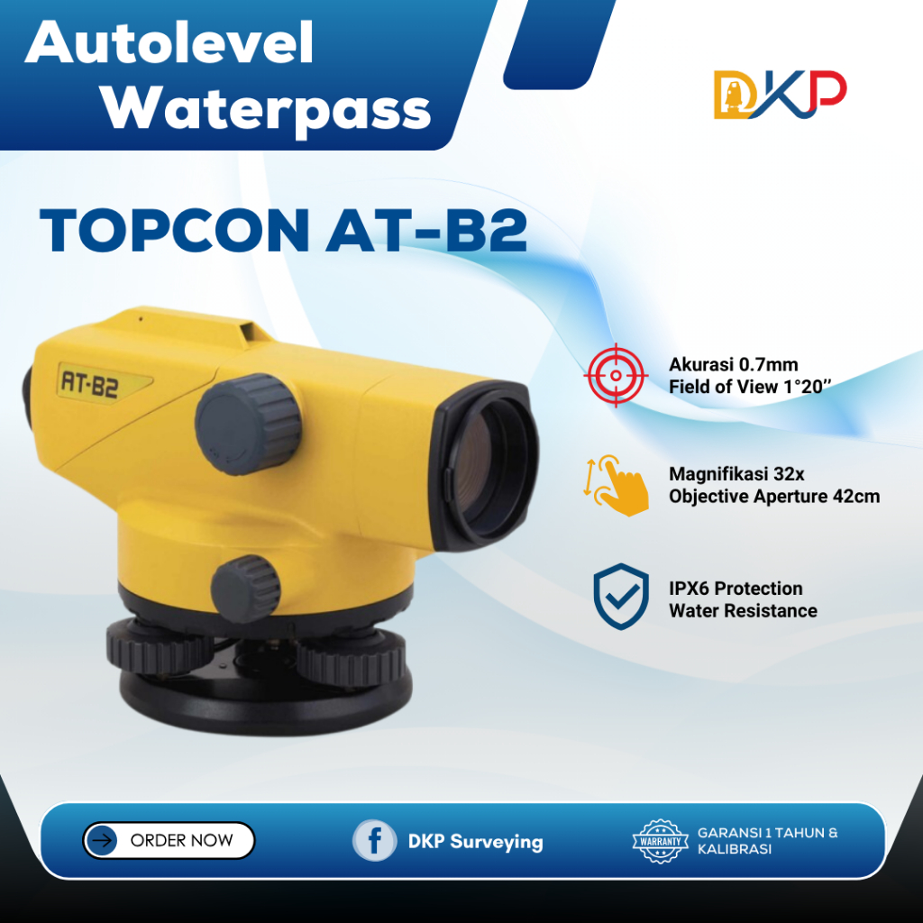 Jual Waterpass TOPCON ATB-2 / Autolevel / Automatic Level TOPCON ATB2 ...
