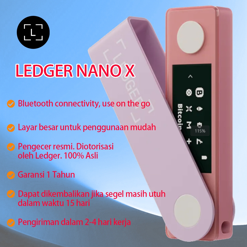 Jual Ledger Nano X Dompet Perangkat Keras Kripto Paling Aman dan Paling ...