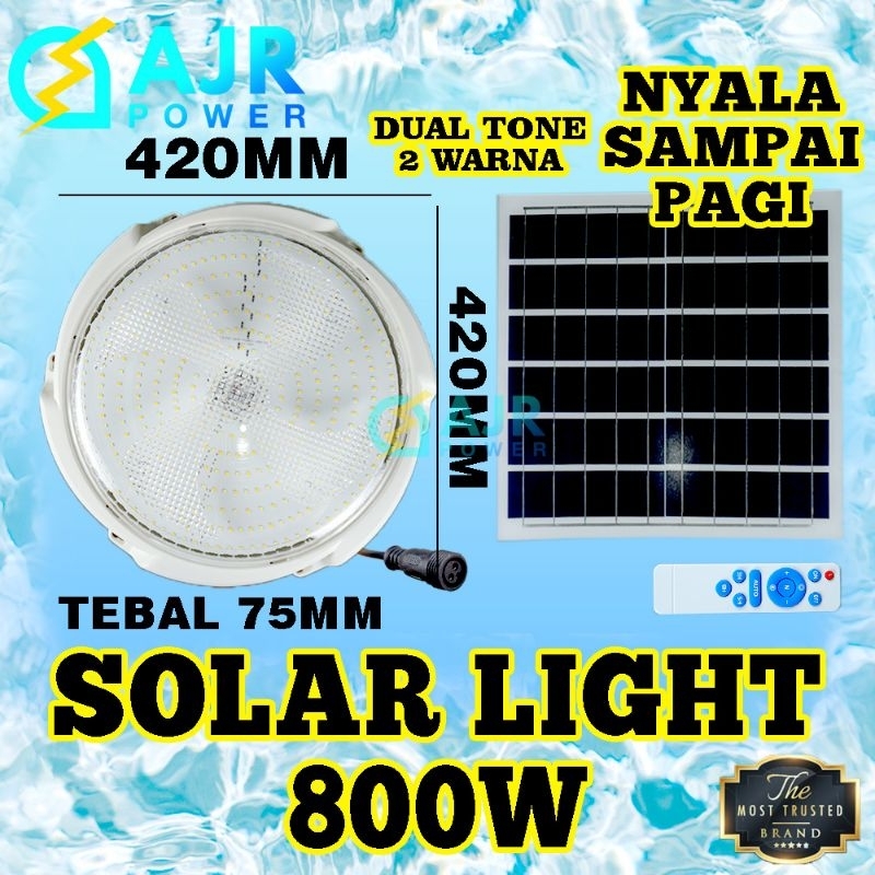 Jual Lampu LED Solar Cell Panel Plafon INDOOR Dual Tone PUTIH KUNING ...