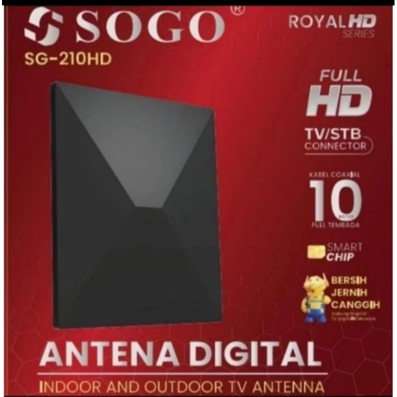 Jual antena digital 2in 1 indoor outdoor SOGO | Shopee Indonesia