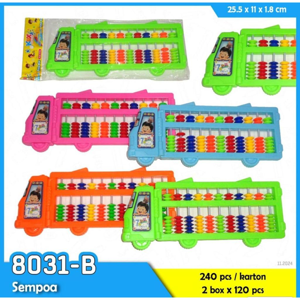 Jual SEMPOA ANAK ALAT HITUNG PLASTIK MURAH KARAKTER TRUK KODE 8031 ...