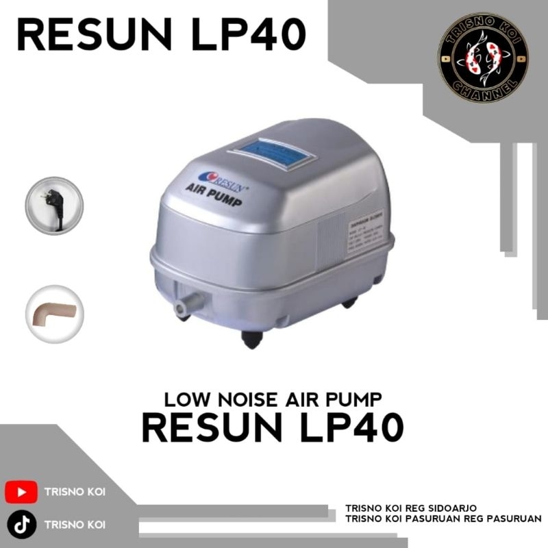 Jual RESUN LP-40 Aerator Original Pompa Udara Blower Low Noise Resun ...
