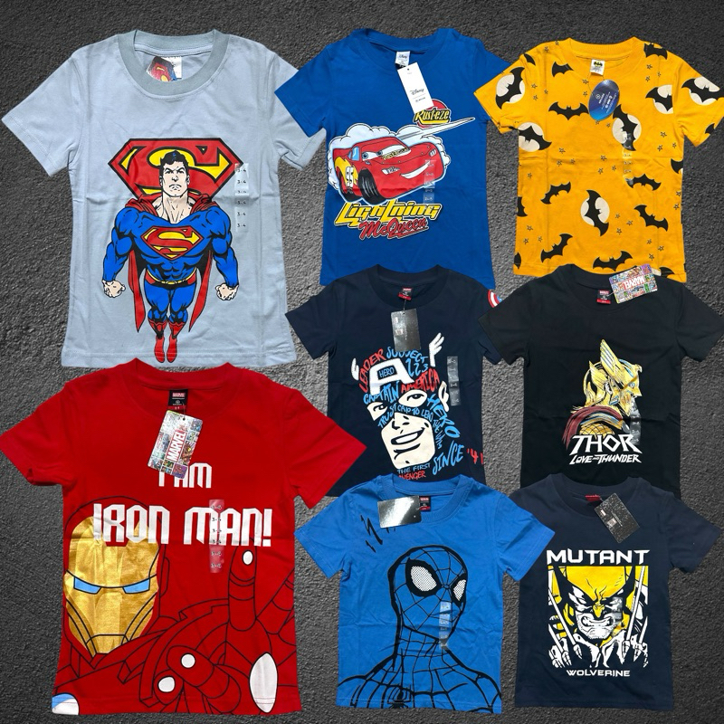 Jual Kaos Marvel Anak Laki Laki 3-12t Kode SUPER | Shopee Indonesia