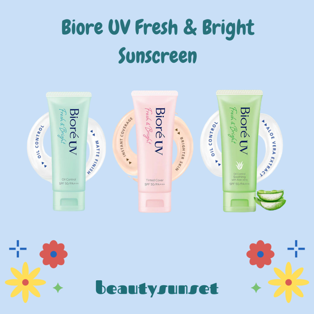 Jual [NEW] Biore UV Fresh & Bright Oil Control Matte Sunscreen SPF 50 ...