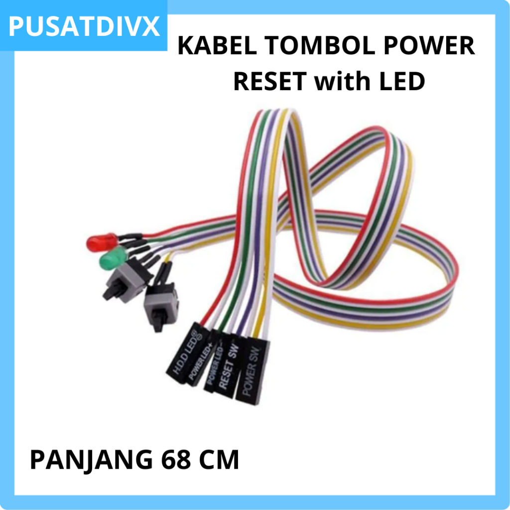 Jual SANJI KABEL TOMBOL POWER RESET SWITCH FRONT PANEL LED MINING BTC ...
