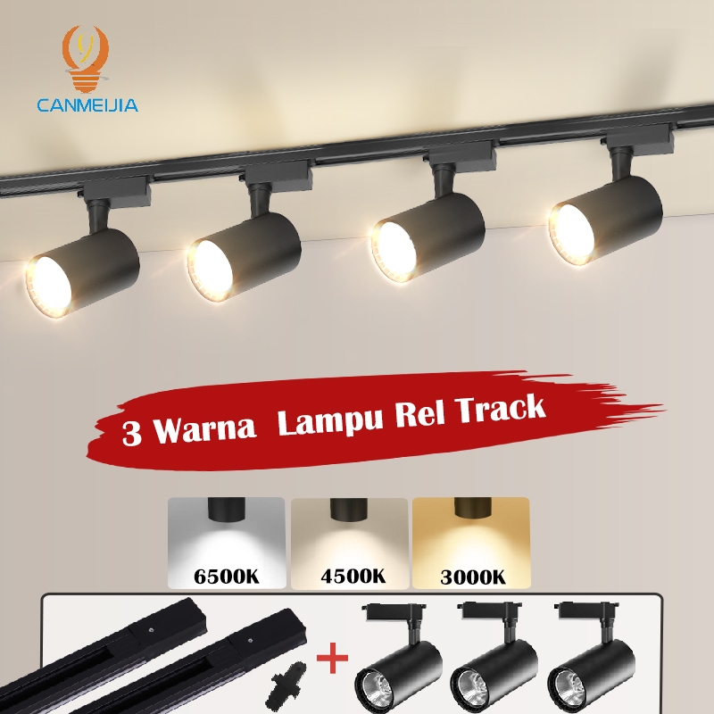 Jual 3 Warna 3/4pcs Set Lampu Rel Track Led Spot Lamp Plafon Sorot ...