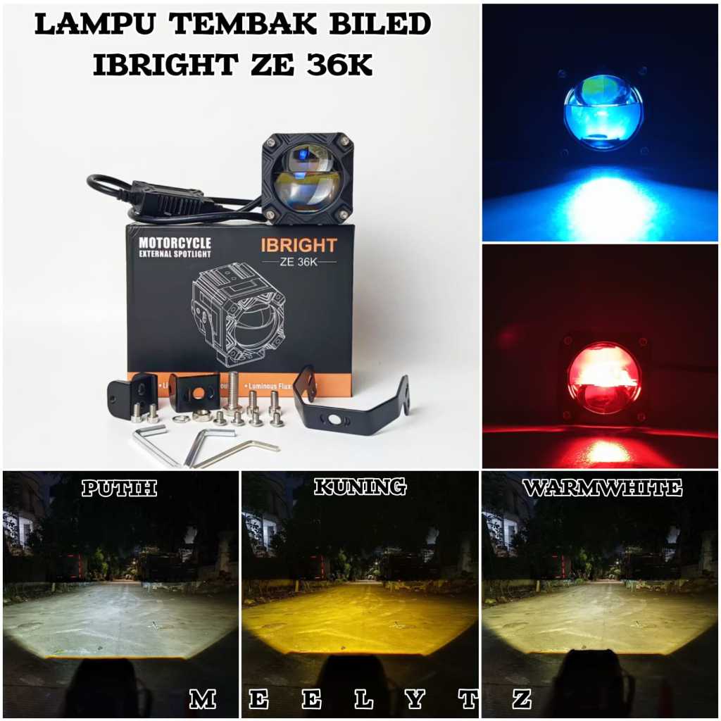 Jual IBRIGHT ZE 36K - Lampu Tembak Biled 3 Warna | Shopee Indonesia