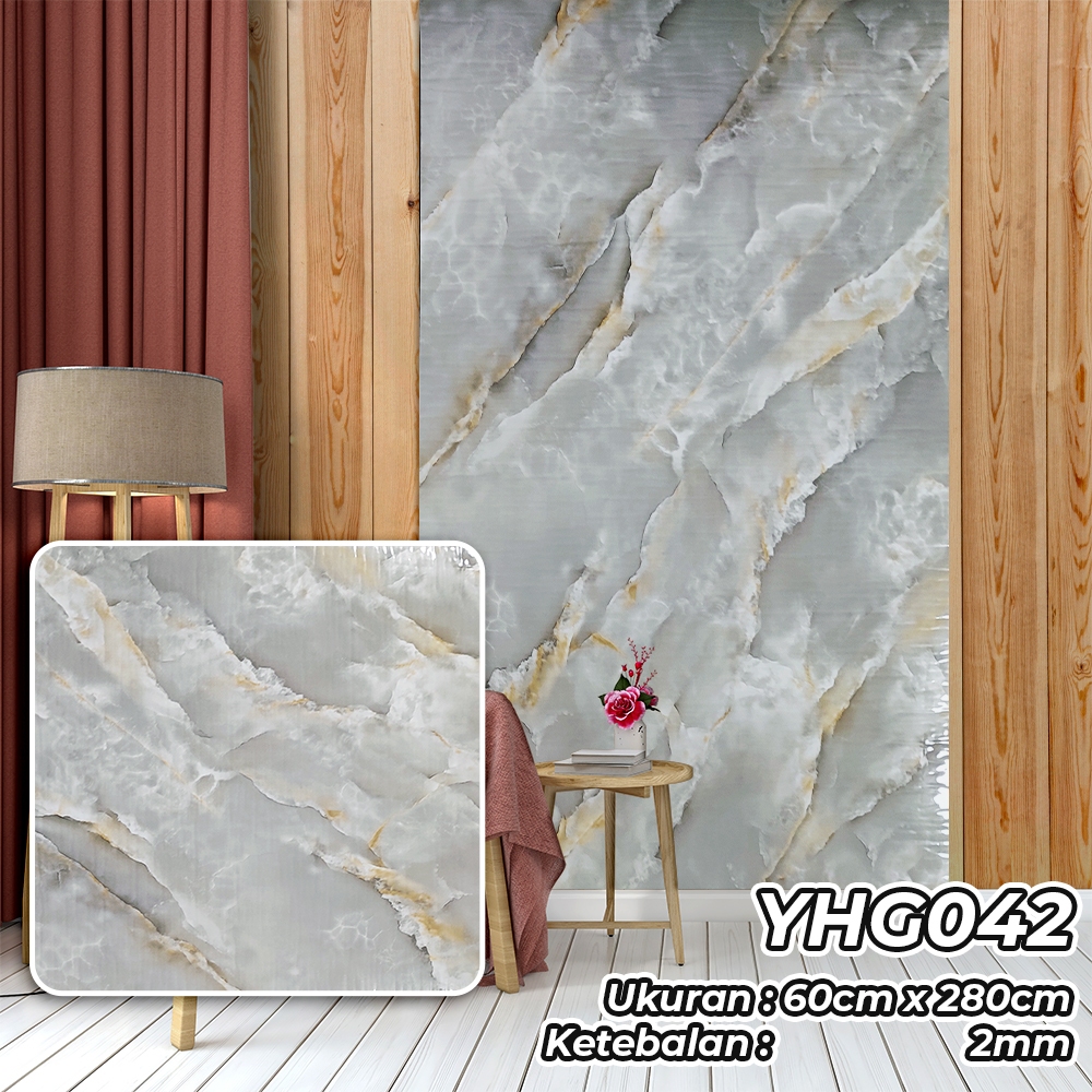 Jual Wallpaper Dinding Motif Vinyl Marble Foam Roll Sticker Kamar ...