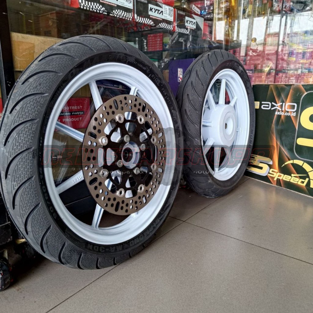 Jual Paketan Velg Velk Velek Racing Palang 8 AXIO + ban maxxis diamond ...