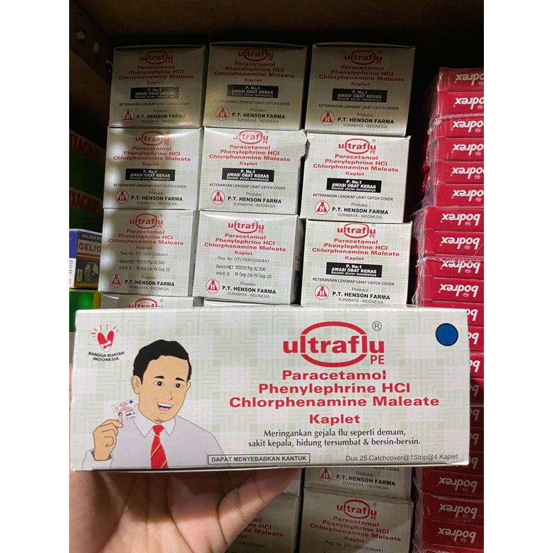Jual Ultraflu Paracetamol Chlorphenine HCl Maleate Kaplet | Shopee ...