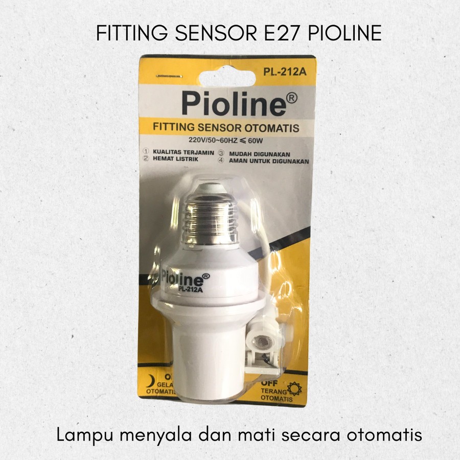 Jual Pioline Lampu Sensor E27 PL-212A / Fitting Sensor Pioline | Shopee ...