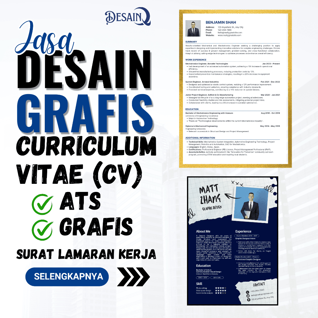 Jual JASA DESAIN CV ATS / GRAFIK dan SURAT LAMARAN KERJA | Shopee Indonesia