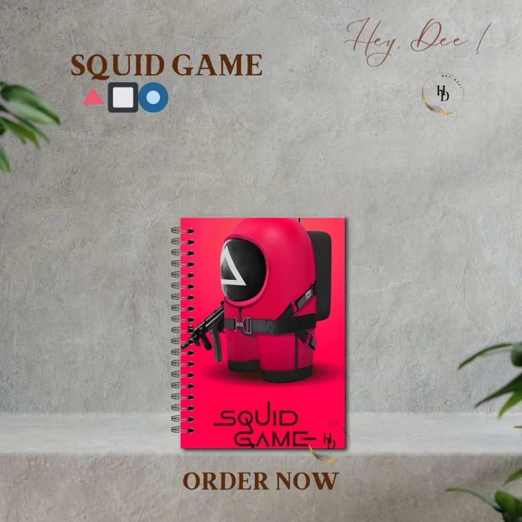 Jual HeyDee Notebook A5 Spiral SQUID GAME SPECIAL EDITION | Shopee ...