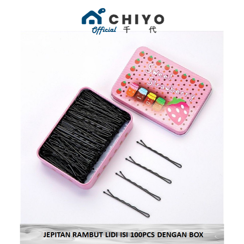 Jual CHIYO Living - JEPITAN RAMBUT LIDI ISI 100PCS DENGAN BOX JEPITAN ...