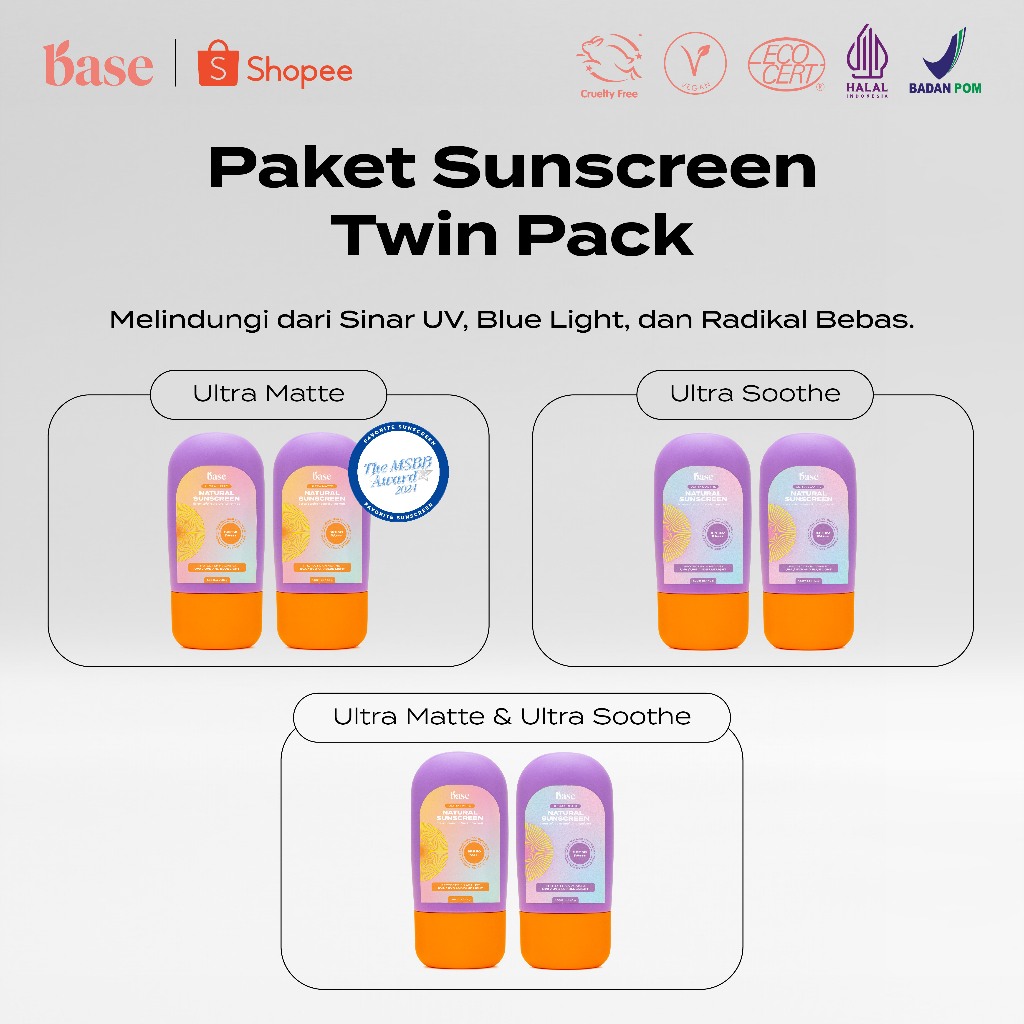 Jual Paket Sunscreen Twin Pack | Shopee Indonesia